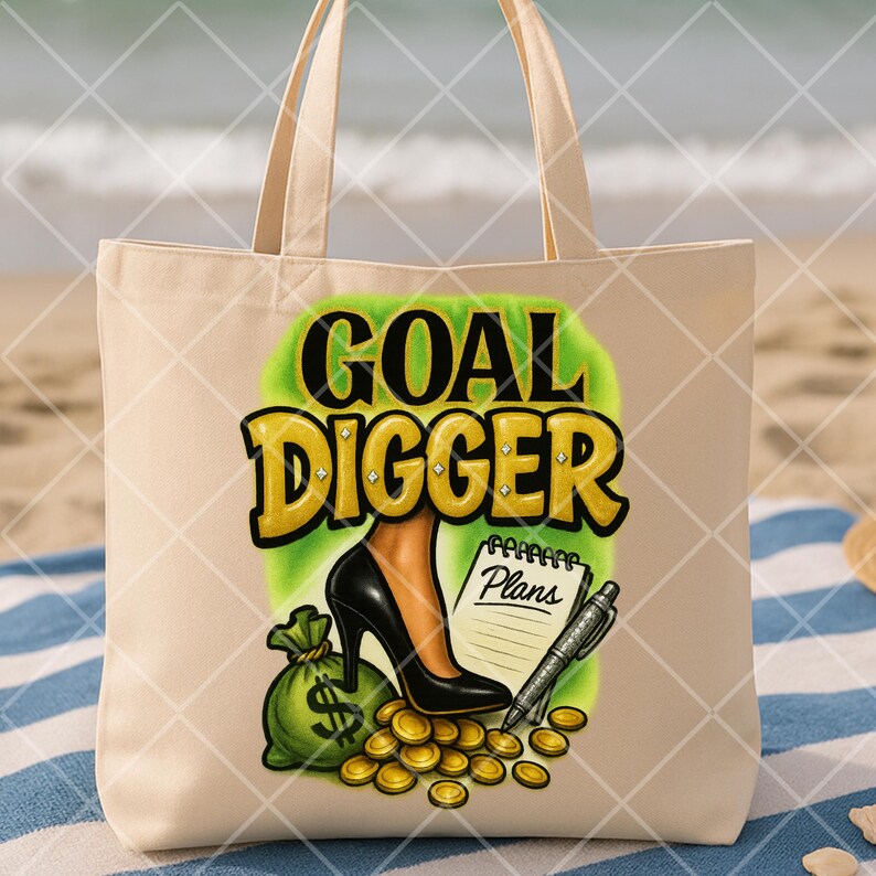 Goal Digger Graffiti PNG | Airbrush Style Digital Art for T-shirts ...