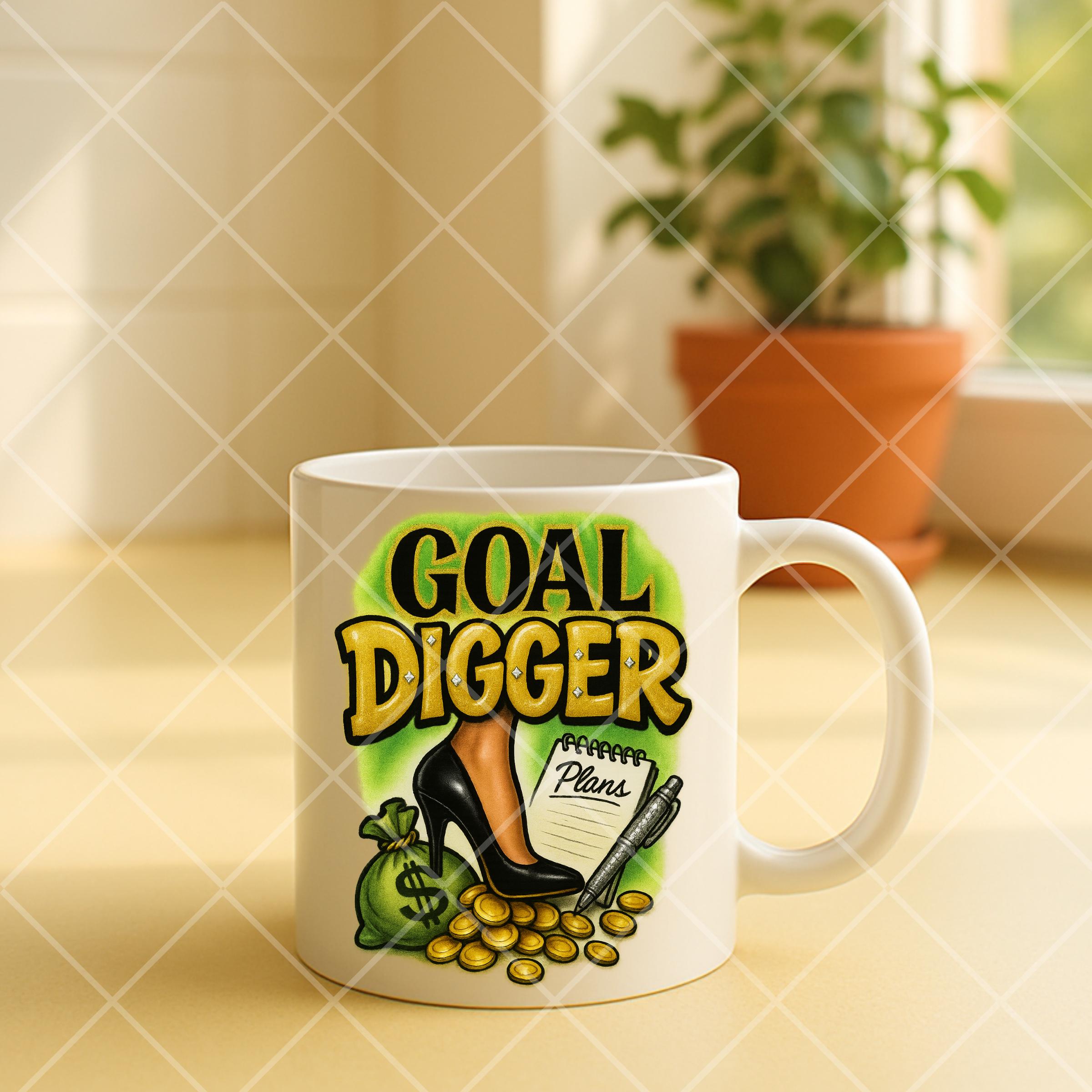 Goal Digger Graffiti PNG | Airbrush Style Digital Art for T-shirts ...