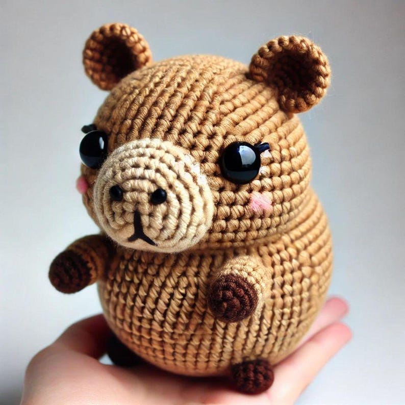 Amigurumi Capybara Crochet Pattern PDF Cute and Easy Capybara Amigurumi ...