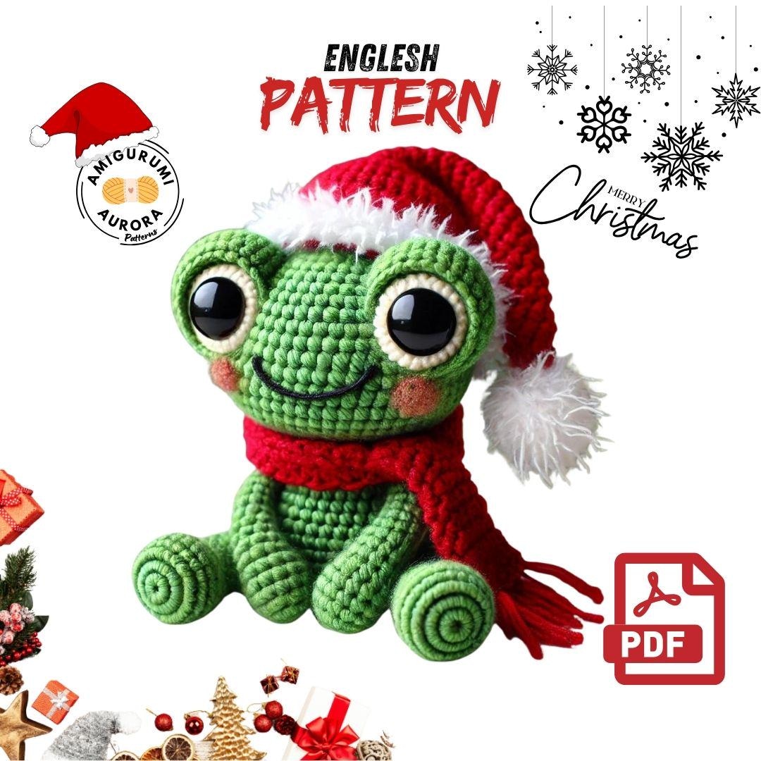 Amigurumi Christmas Toad Crochet Pattern PDF in English - Cute Holiday ...