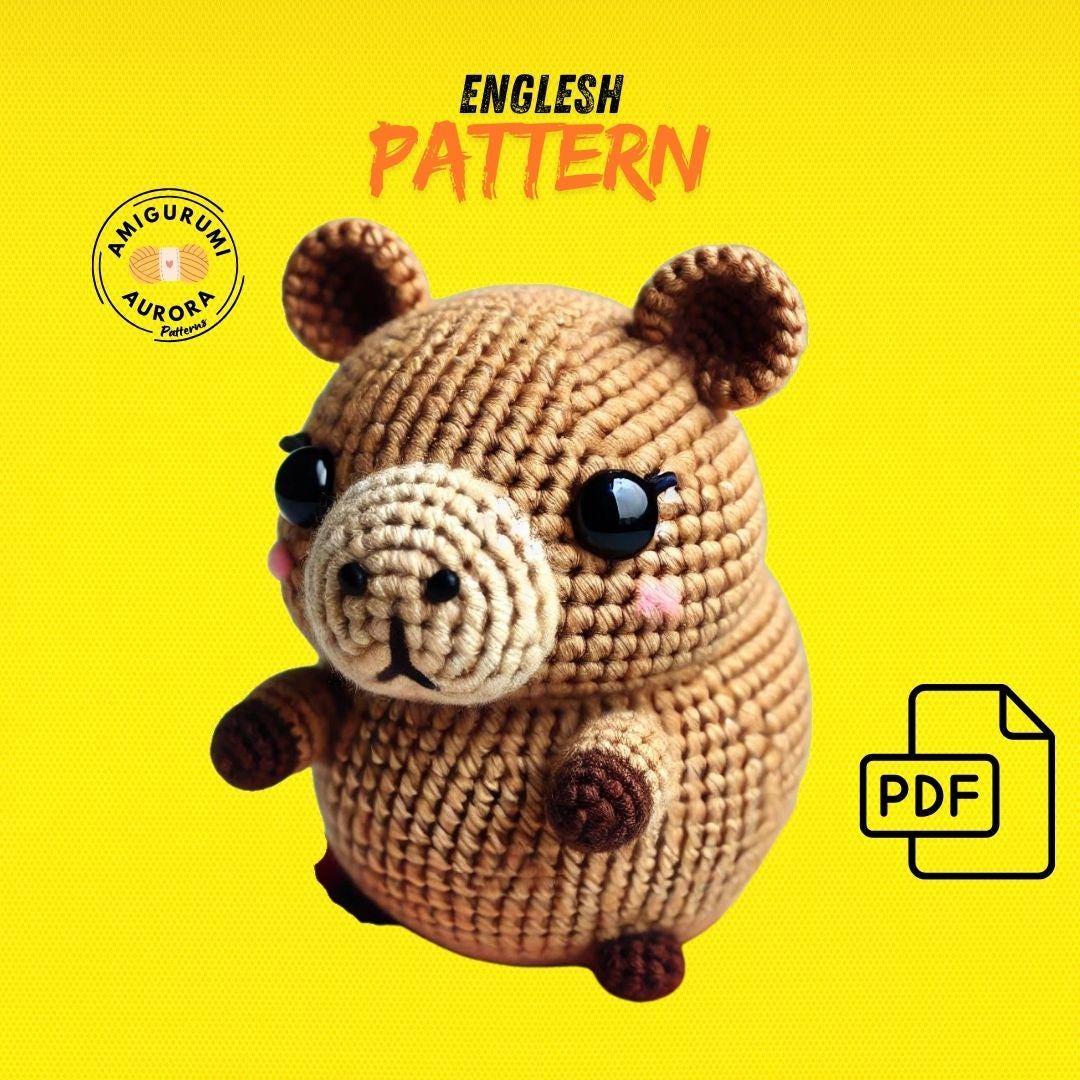 Amigurumi Capybara Crochet Pattern PDF Cute and Easy Capybara Amigurumi ...