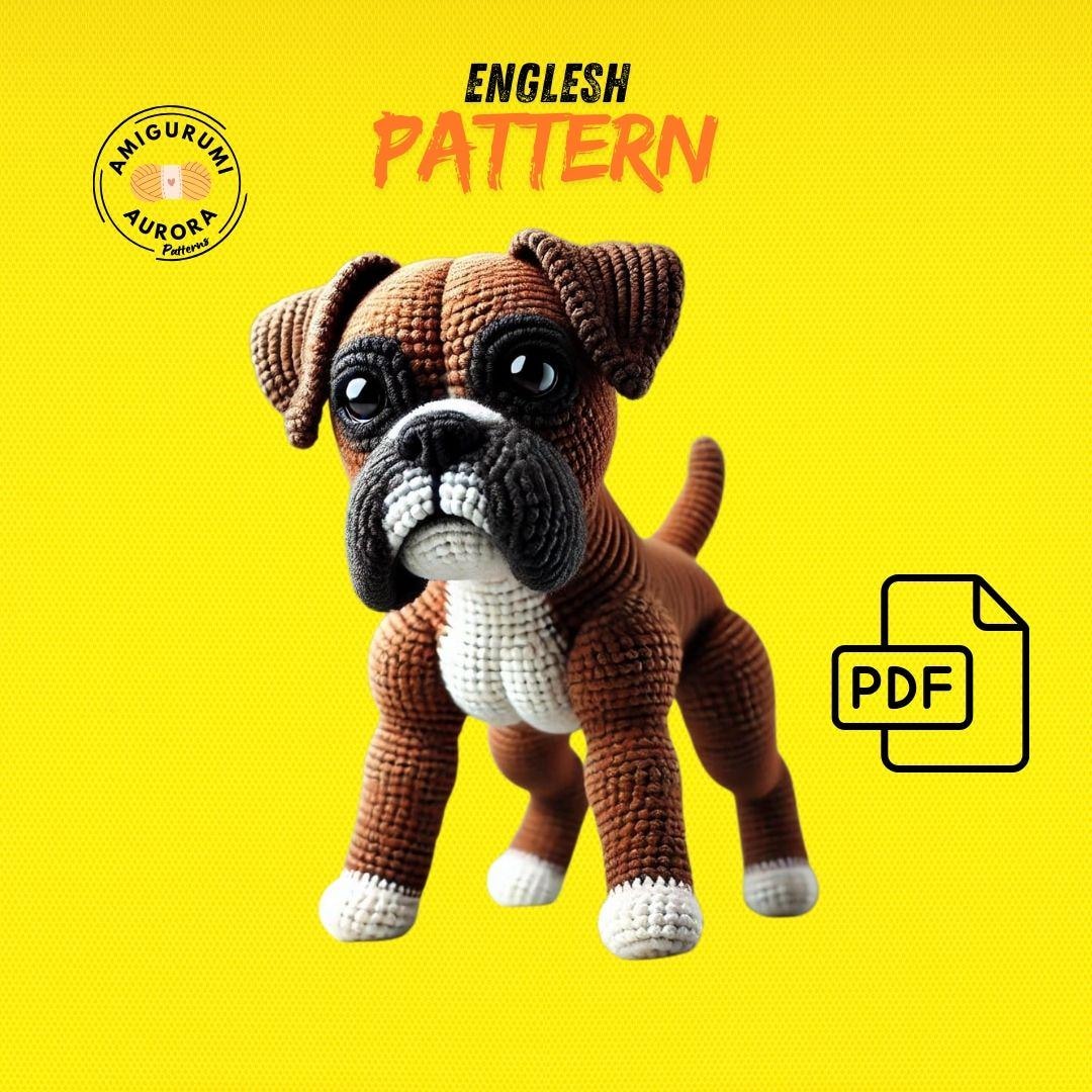 Amigurumi Boxer Dog Crochet Pattern – Realistic and Cute PDF Pattern ...