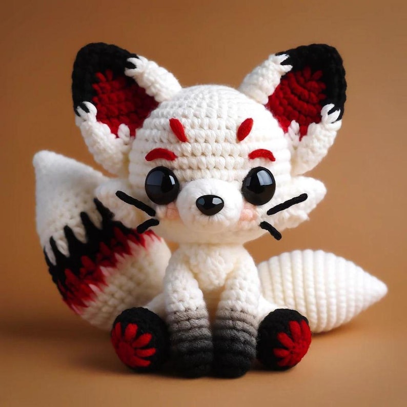 Kitsune Amigurumi Crochet Pattern PDF, Japanese Fox Crochet Toy ...