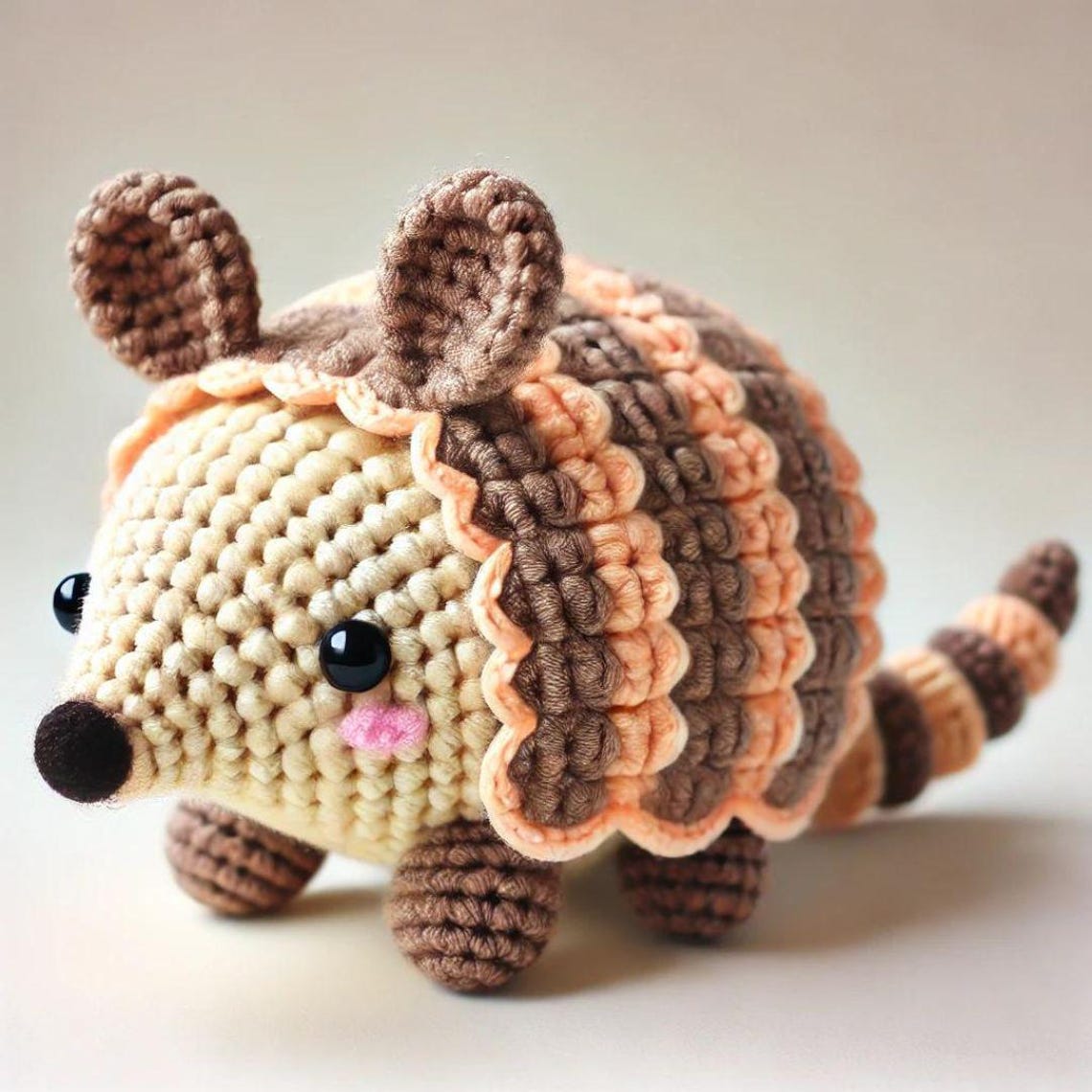Amigurumi Armadillo Crochet Pattern PDF Cute and Easy Armadillo Amigurumi Beginner-friendly ...