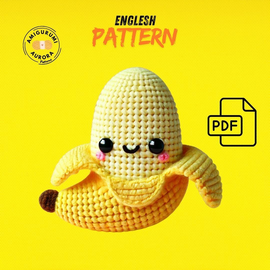 Amigurumi Kawaii Banana Crochet Pattern PDF in English - Cute Crochet ...