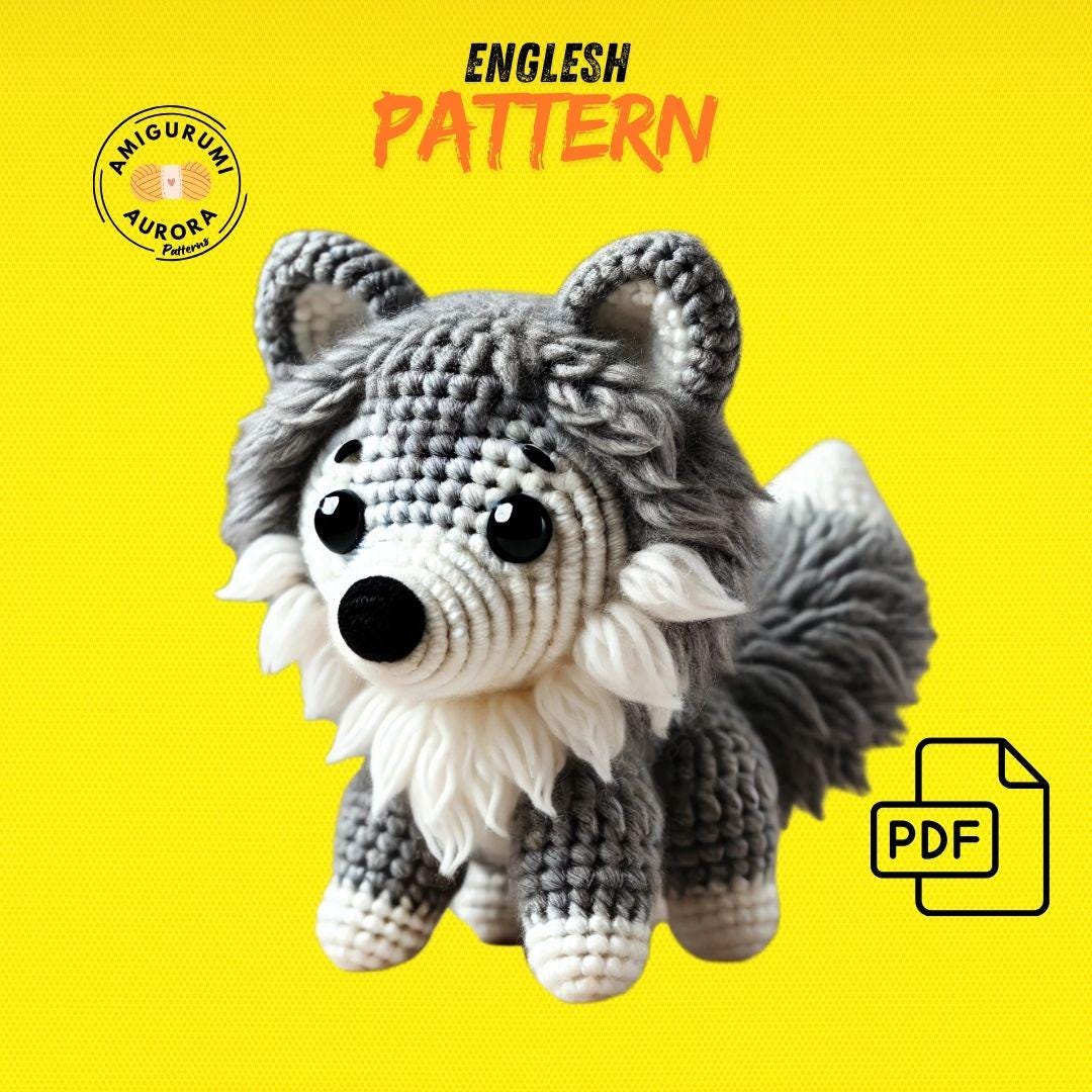 Amigurumi Wolf Crochet Pattern PDF – DIY Handmade Toy With Detailed ...