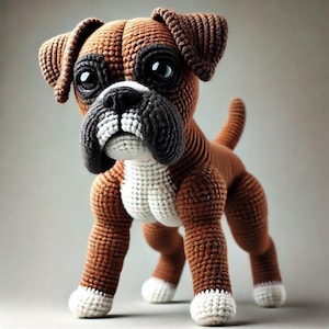 Amigurumi Boxer Dog Crochet Pattern – Realistic and Cute PDF Pattern ...