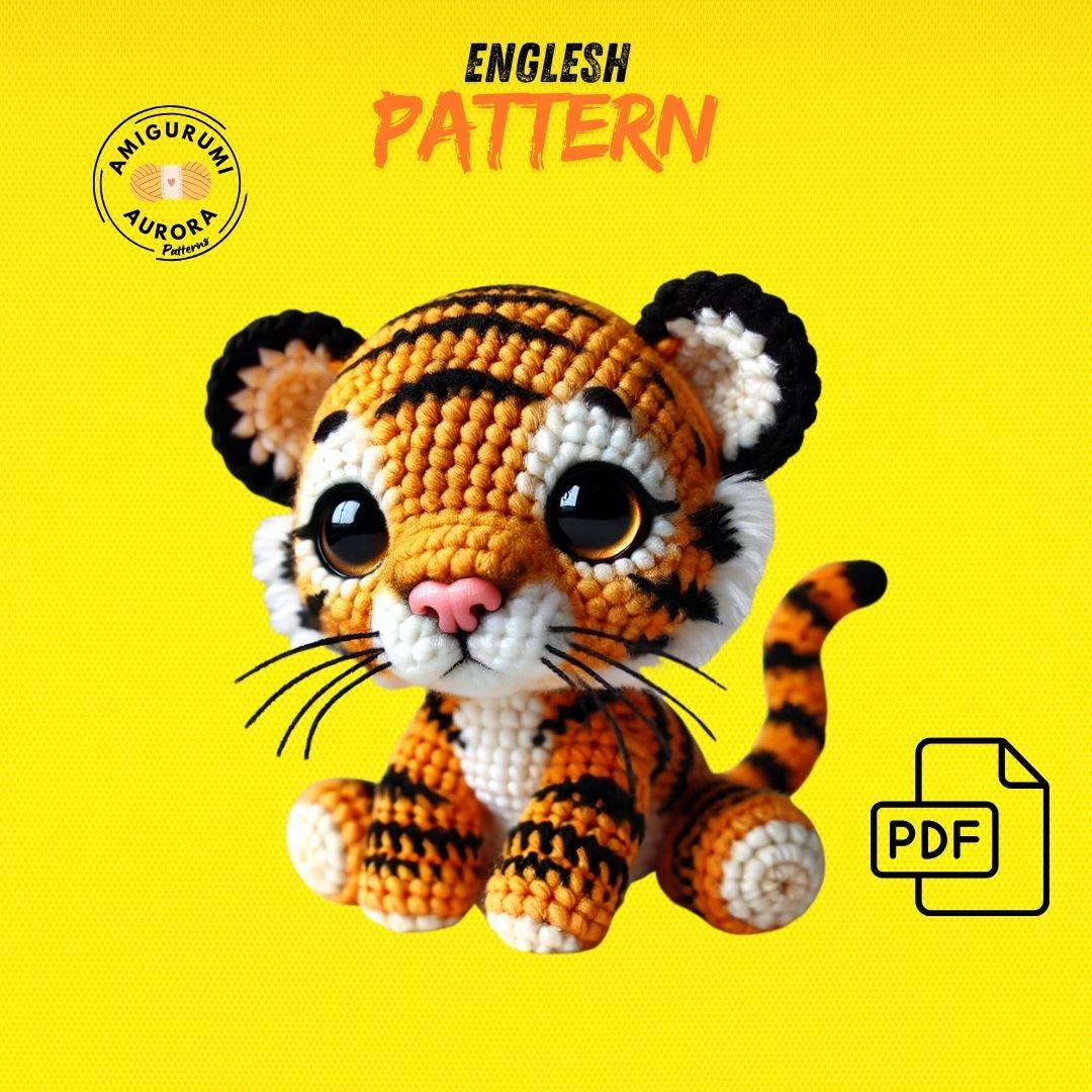 Amigurumi Tiger Cub Crochet Pattern PDF – Realistic DIY Handmade Toy ...