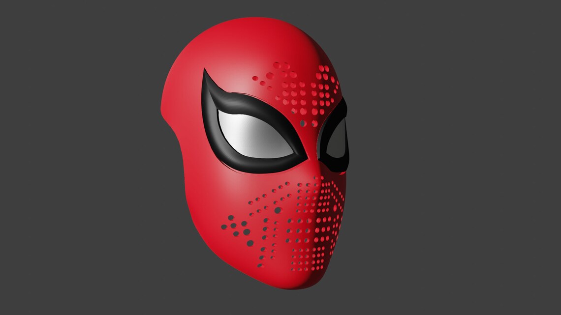 Spider-man Alex Ross Faceshell and Lenses 3D Printable STL File - Etsy