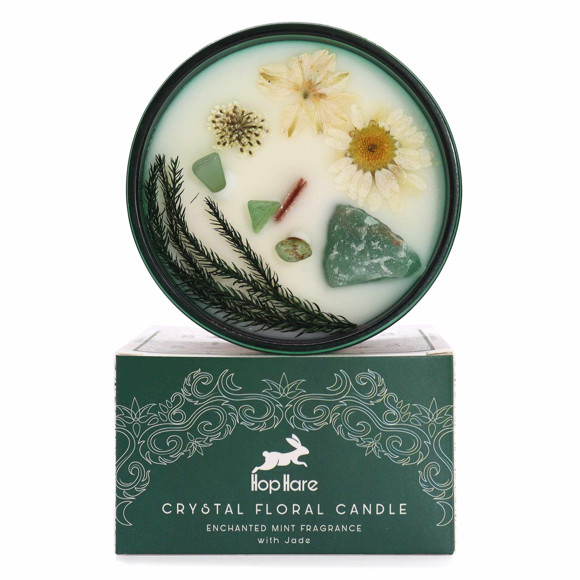 Hop Hare Crystal Magic Flower Candles - the Magician - Etsy UK