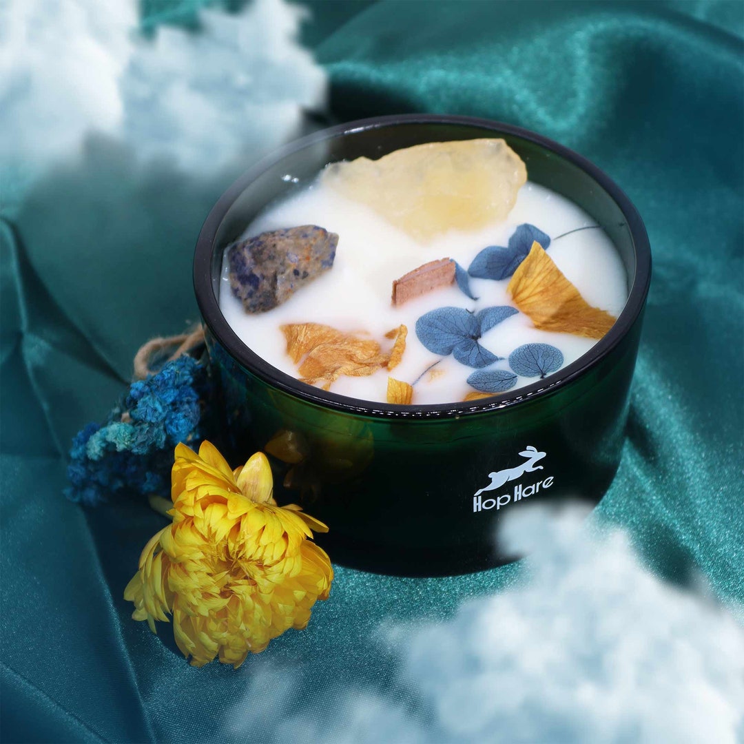 Hop Hare Crystal Magic Flower Candles - the Sun - Etsy