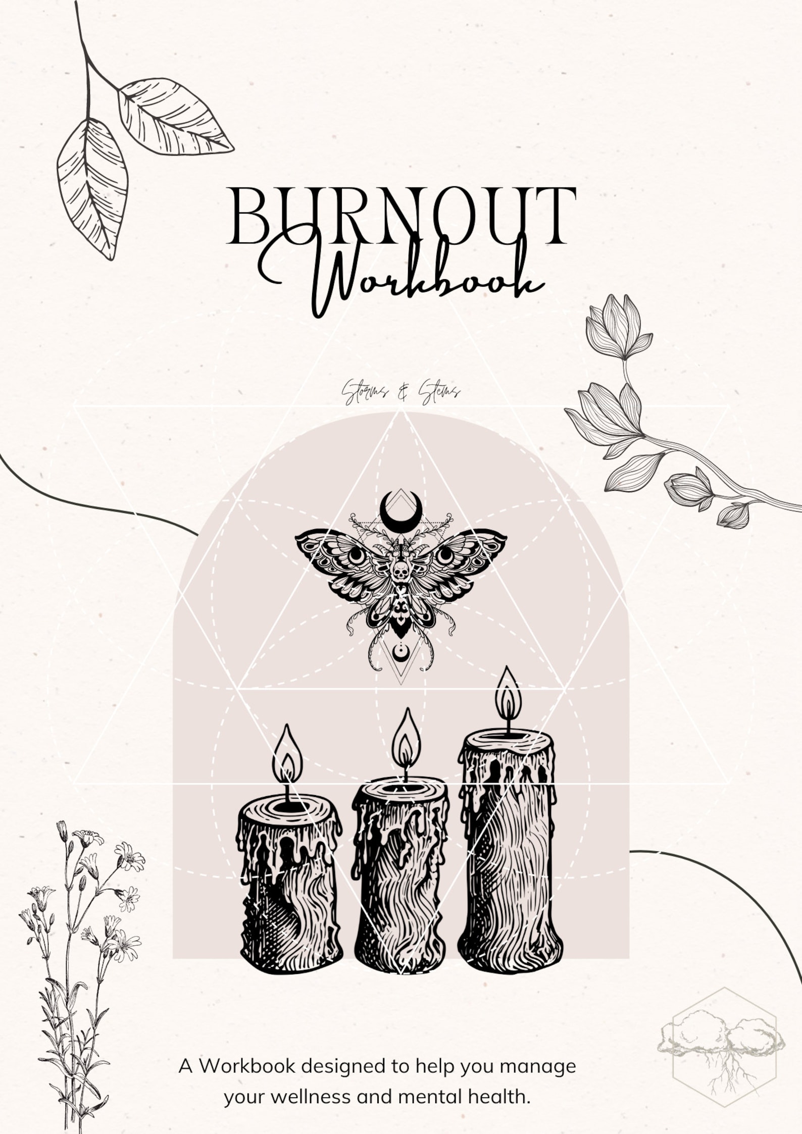 Digital Content Burnout Workbook | Editable PDF for Mindfulness ...