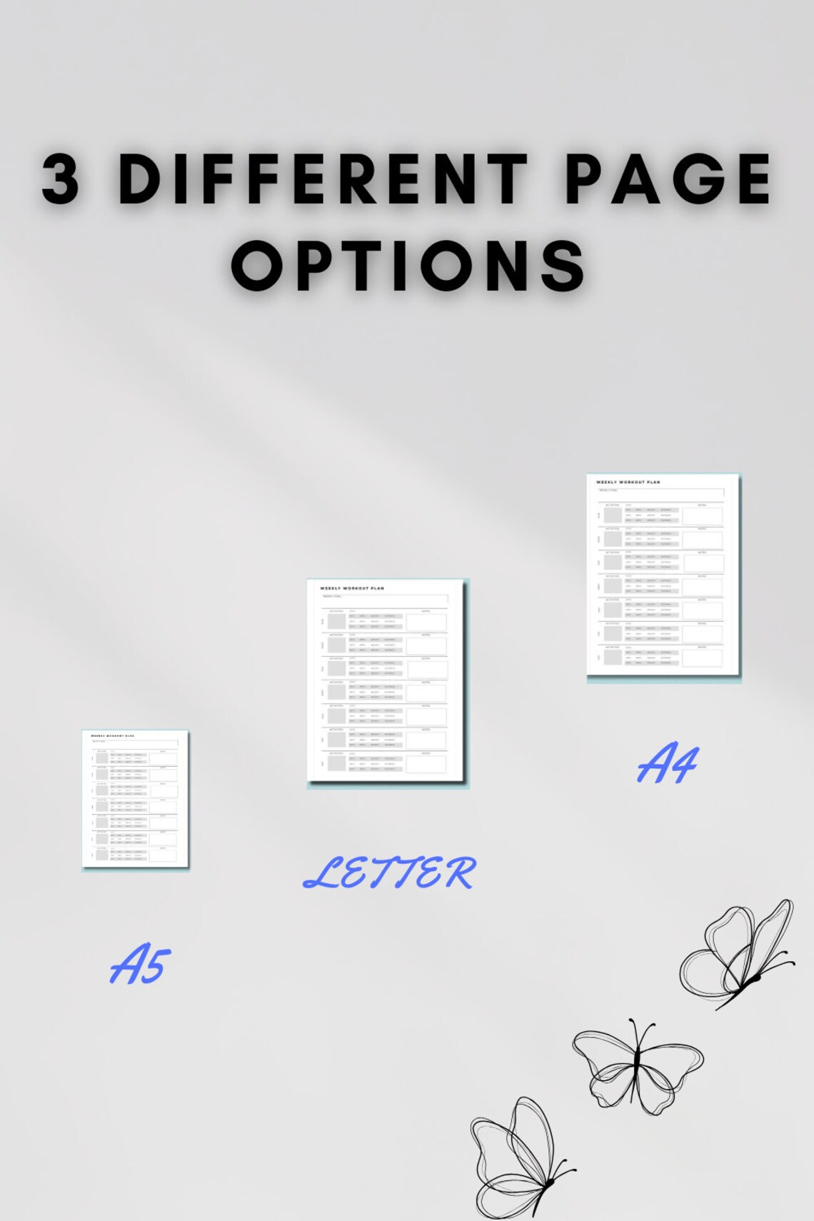 Workout Planner, Planner Templates, Exercise Planner, Workout Planner ...