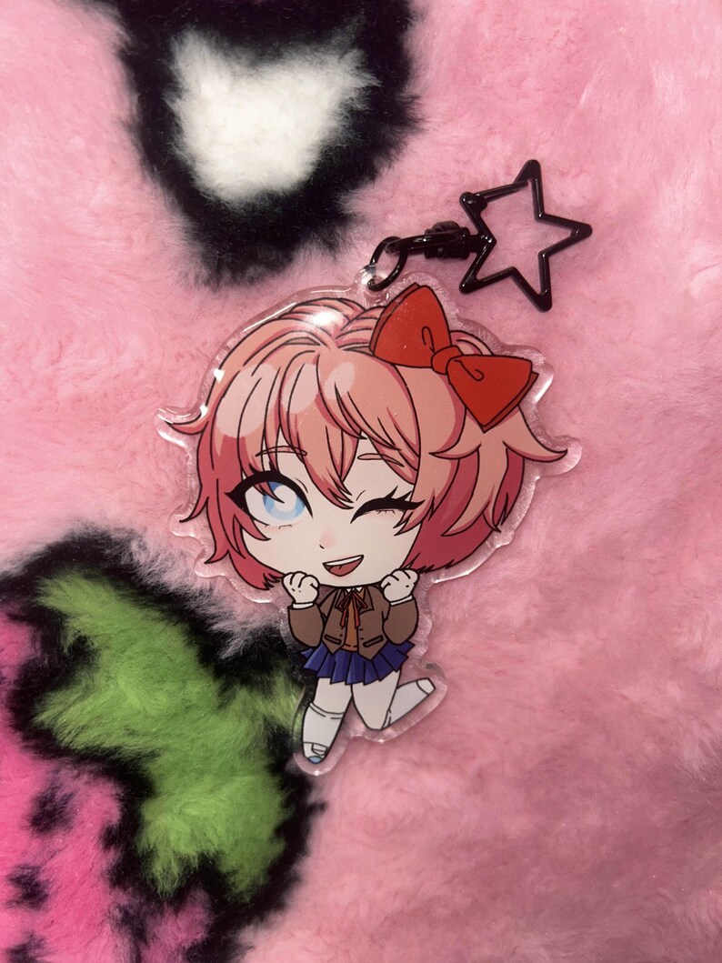 Doki Doki Literature Club (DDLC) Epoxy Acrylic Keychain Charms - Etsy