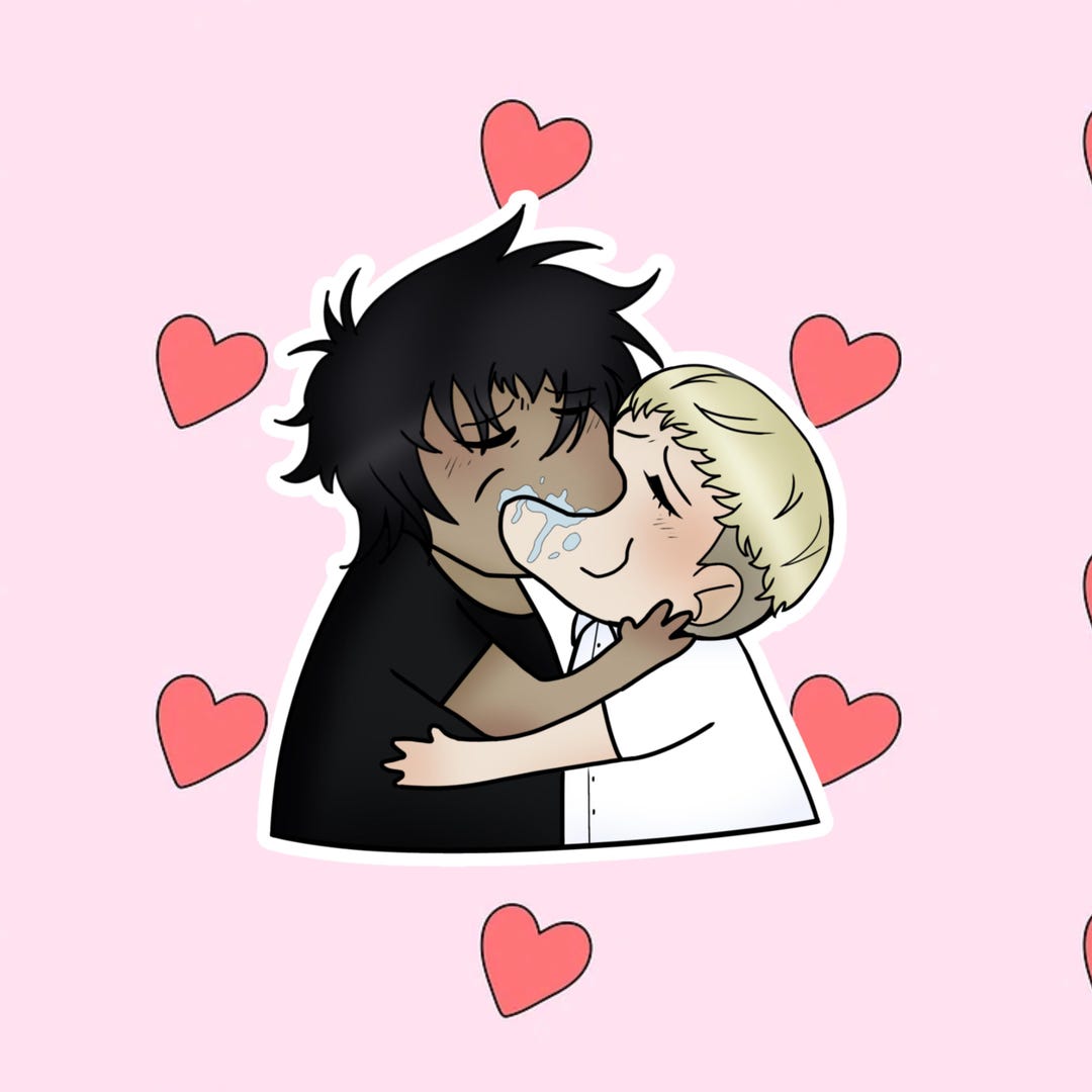 Akira X Ryo Sloppy Makeout Meme Button - Etsy