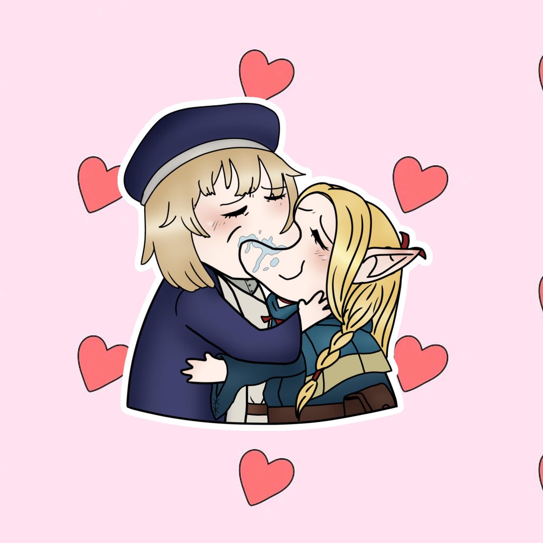 Falin X Marcille Sloppy Makeout Meme Button - Etsy