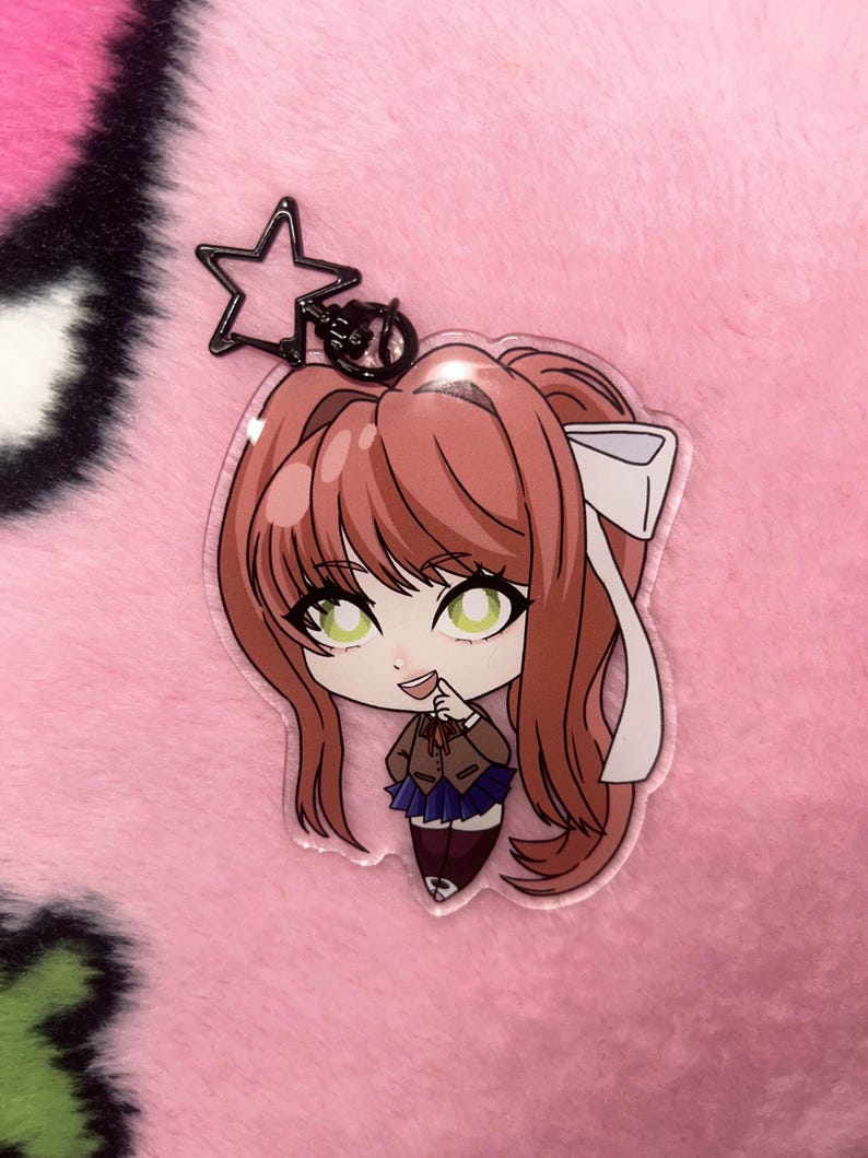 Doki Doki Literature Club (DDLC) Epoxy Acrylic Keychain Charms - Etsy