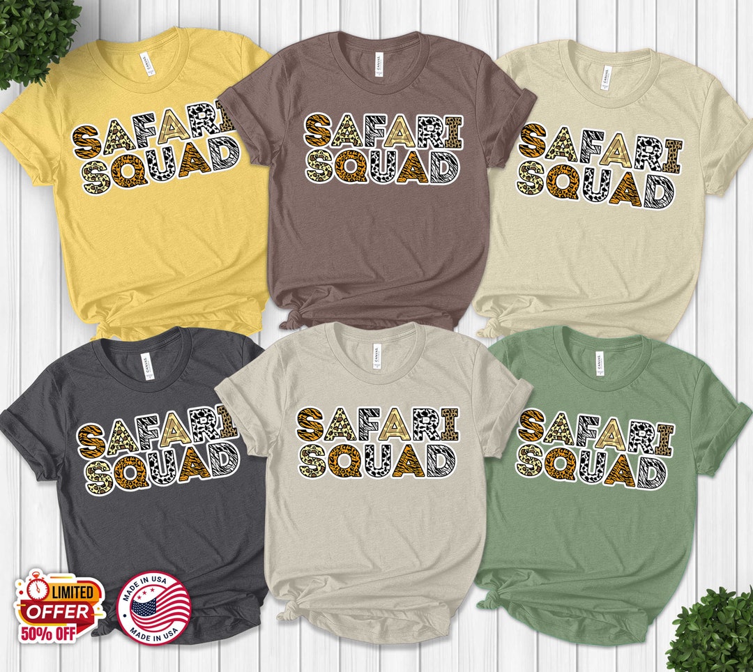 Safari Squad Shirt Safari Gift Safari Guide Shirt Safari - Etsy