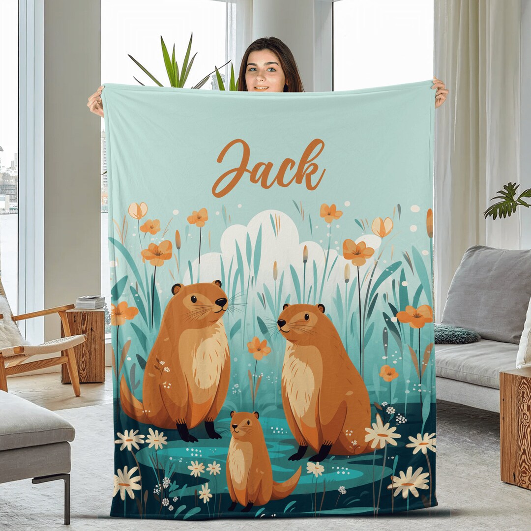 Capybara Blanket Halloween Blanket Fall Blanket Cute Capybara - Etsy