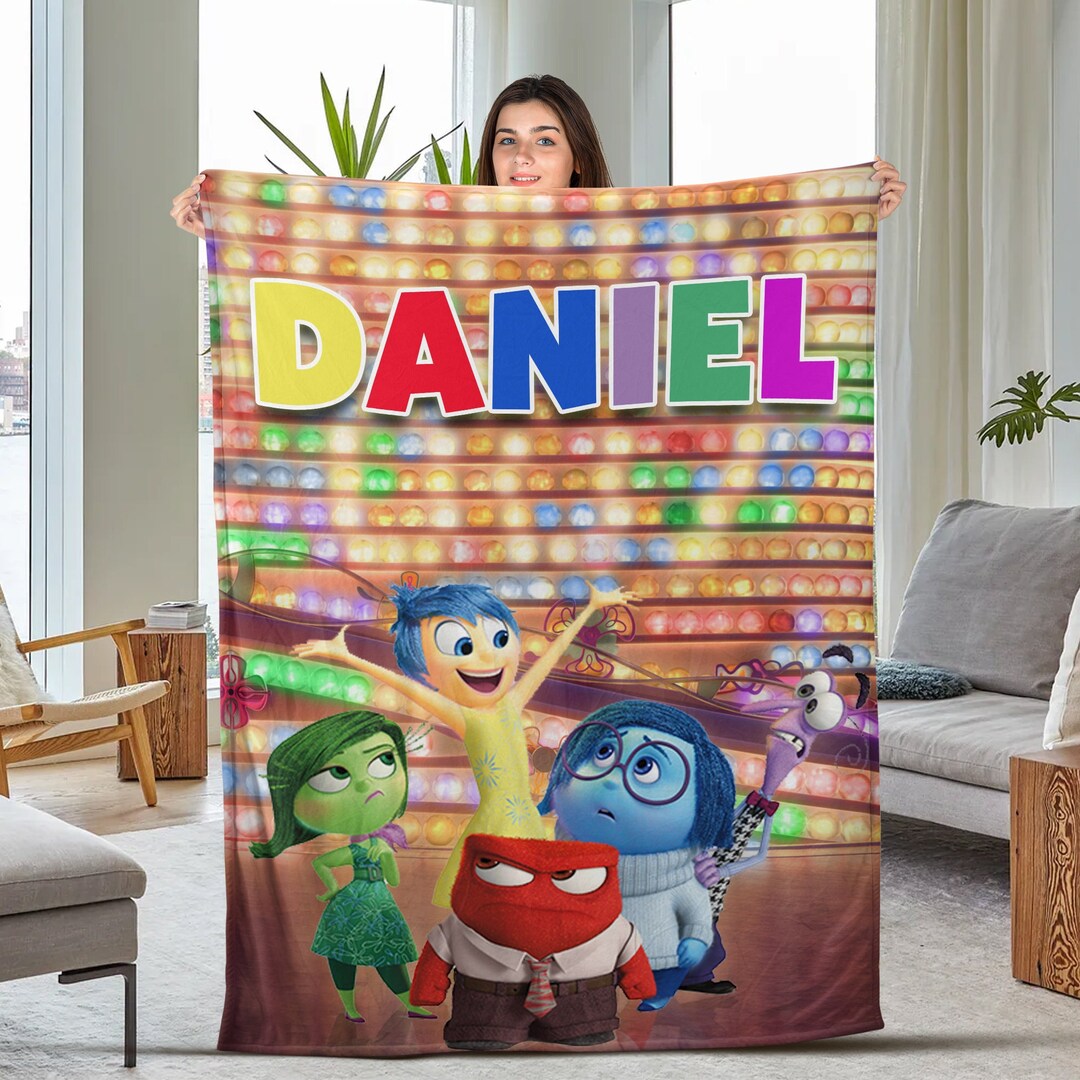 Disney Inside Out Blanket Personalized Inside Out Blanket - Etsy