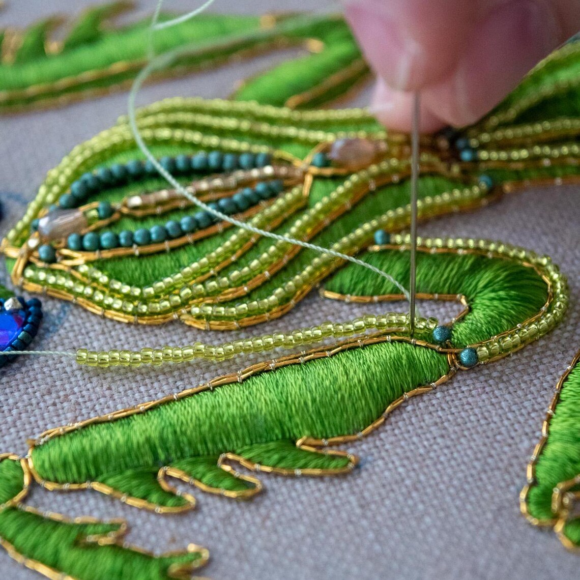 Mantis. Handmade Embroidery Design With Step-by-step Instructions. PDF ...