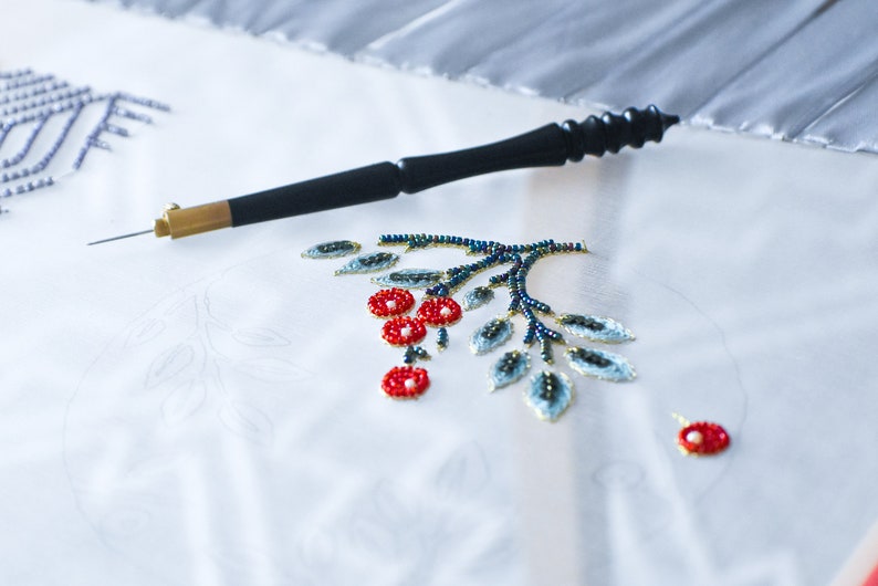 Design 02 - Tambour Embroidery Pattern - Beginner Level - Etsy