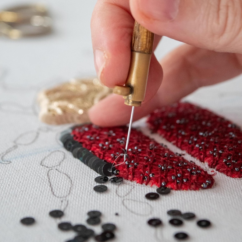 Red Beetle. Handmade Embroidery Design With Step-by-step Instructions ...