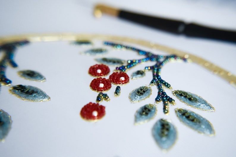 Design 02 - Tambour Embroidery Pattern - Beginner Level - Etsy