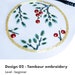 Design 02 - Tambour Embroidery Pattern - Beginner Level - Etsy