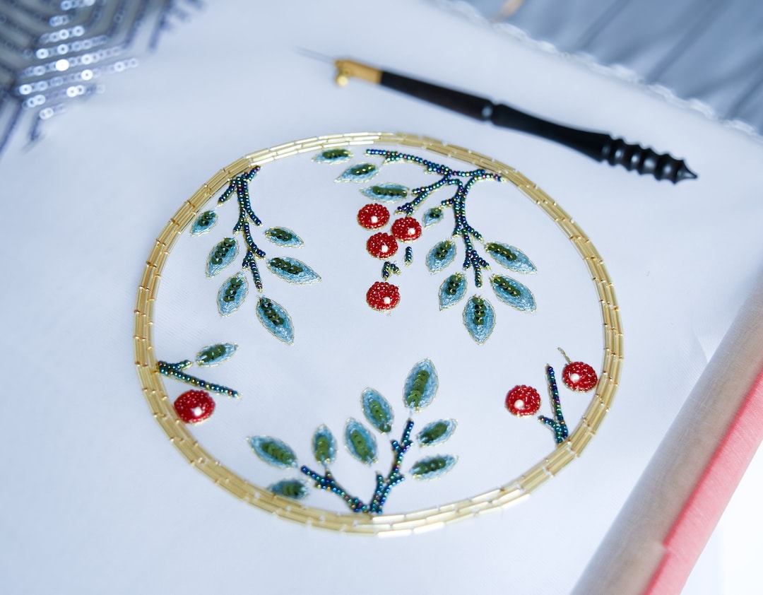 Design 02 - Tambour Embroidery Pattern - Beginner Level - Etsy
