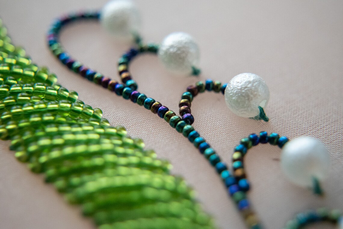 Design 04 Lily of the Valley Tambour Embroidery Pattern Beginner ...