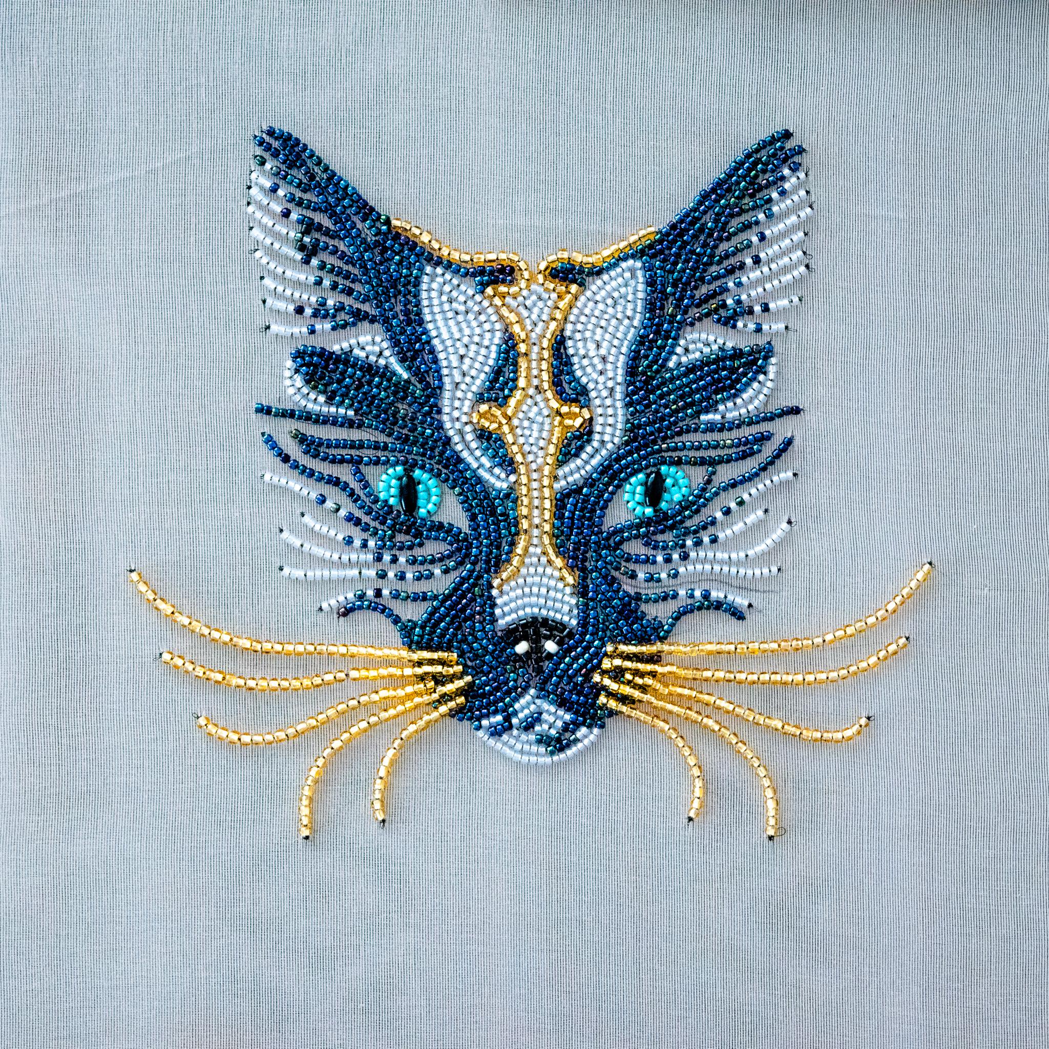 Design 05 - Tambour Embroidery Pattern - Cat - Beginner Level. - Etsy