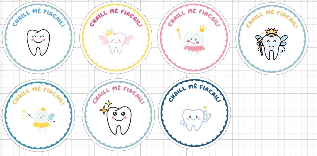 36 Teacher Irish Reward Stickers - Chaill Mé Fiacail - I Lost a Tooth ...