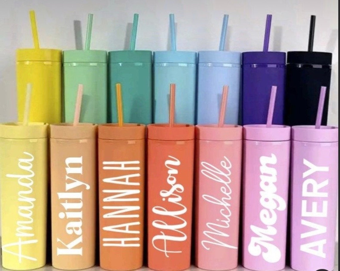 Personalised Vinyl Stickers & Labels – Custom Name Decals, Choose Size ...