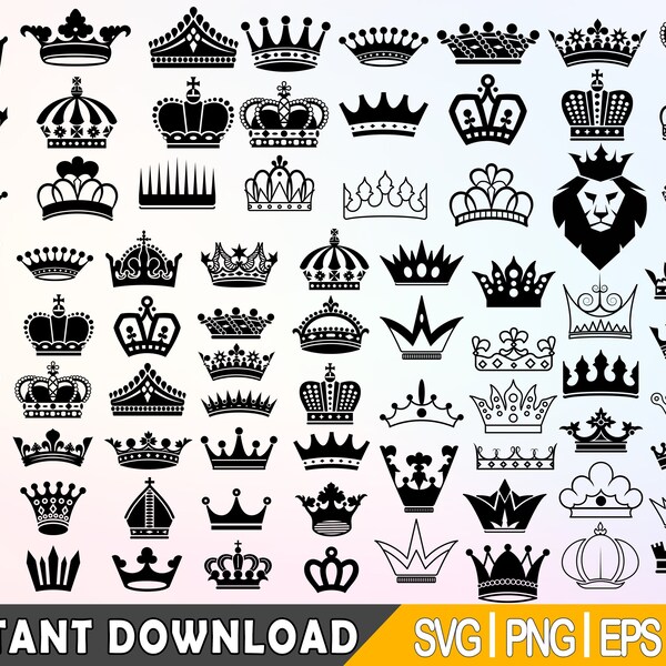 Crown Svg - Etsy