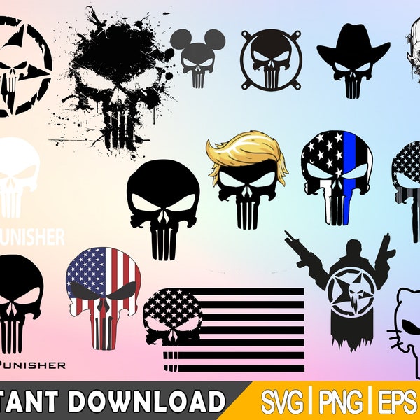 Punisher Skull - Etsy