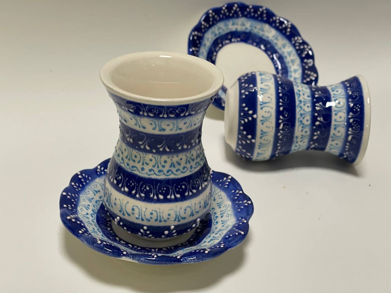 6 X Turkish Ceramic Tea Cup Set Ceramic Tea Cups With Saucers - Etsy
