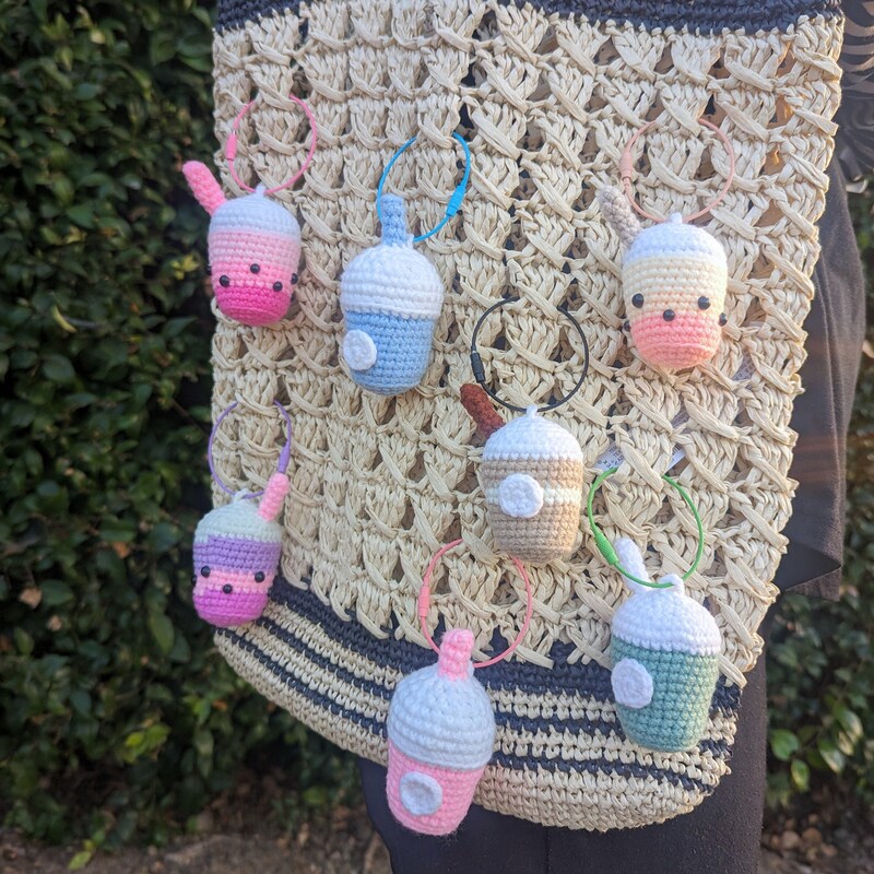 Boba Tea Keychain - Etsy