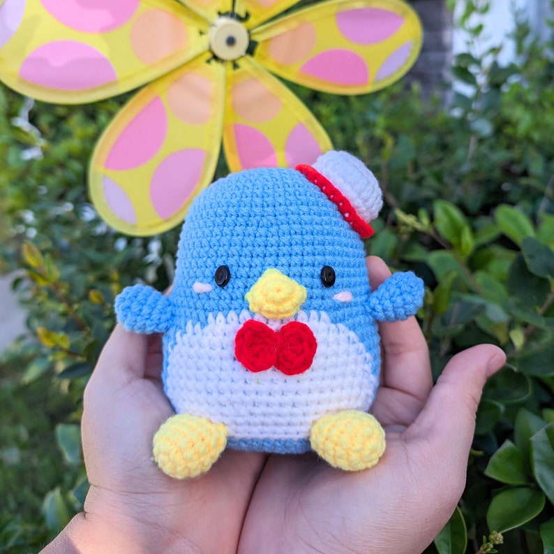 Tuxedo Sam Crocheted Plush, Penguin Plush, Animal Plushies, Amigurumi ...