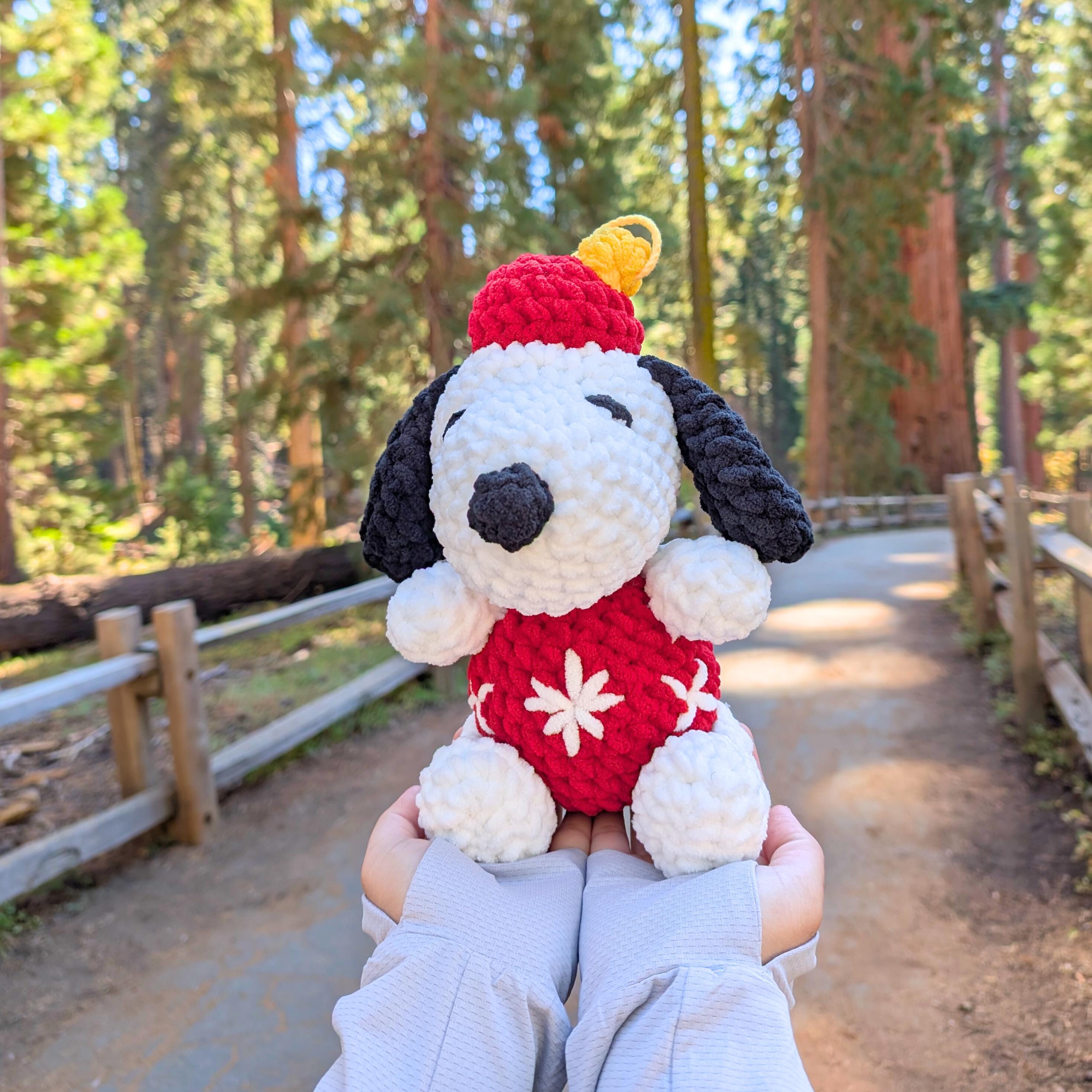 Snoop Christmas Ornament Crocheted Plush | Kid Friendly Winter Stuffed ...