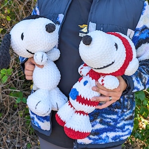 Snoopyy Peanuts Crocheted Plushie Kid Friendly Animal Plush Amigurumi ...