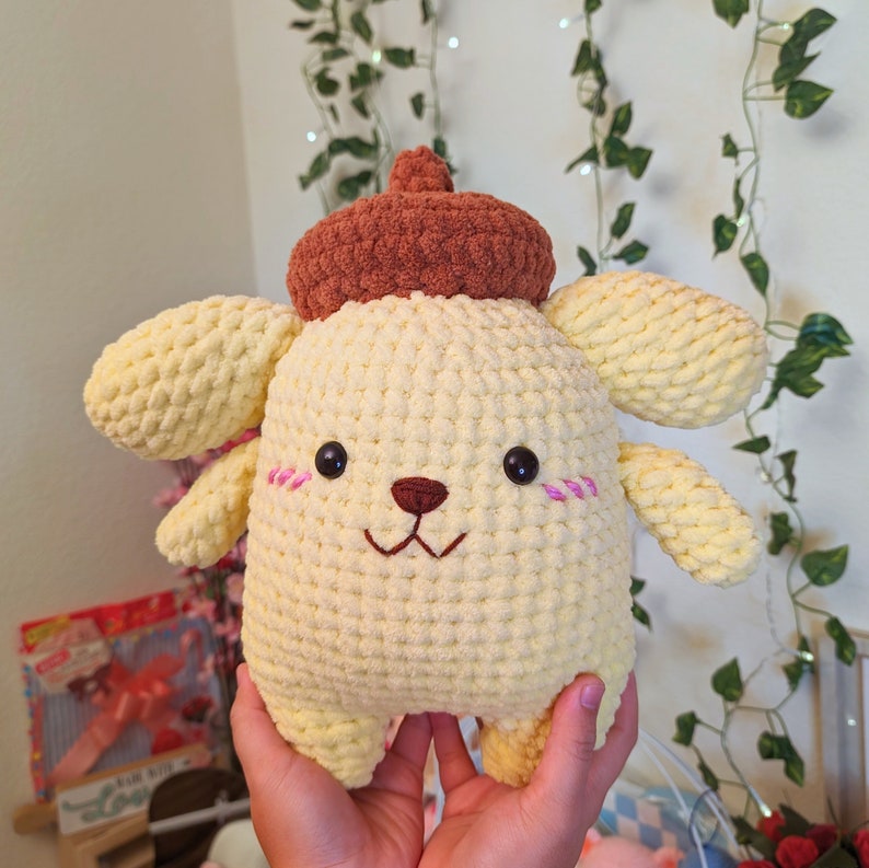 Pompurin Crochet Plushie, Animal Plushie, Amigurumi, Japanese ...