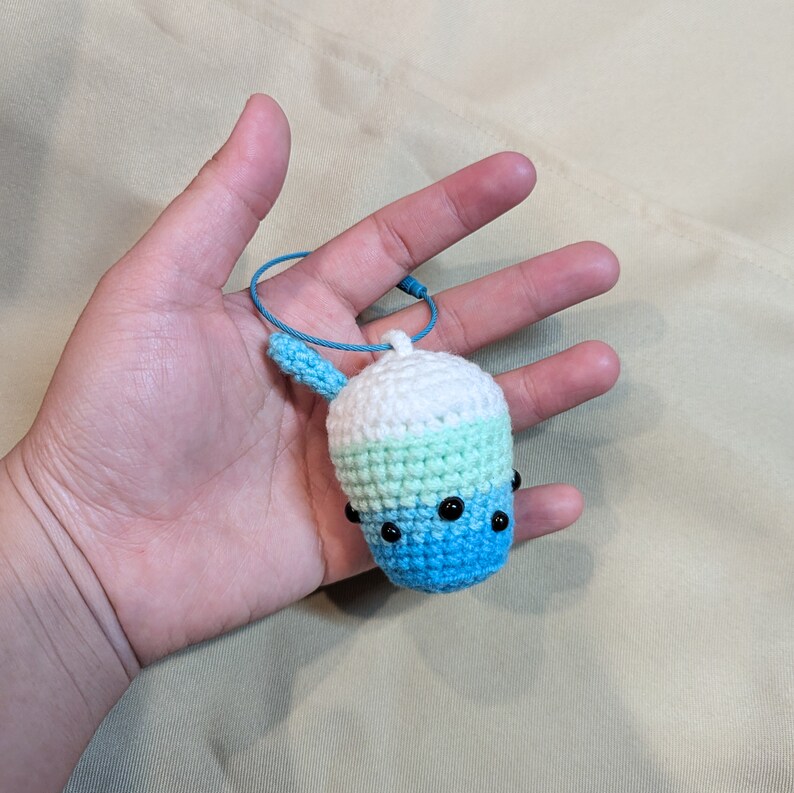Boba Tea Crocheted Keychains, Coffee Cup Keychains, Cute Keychain, Bag ...