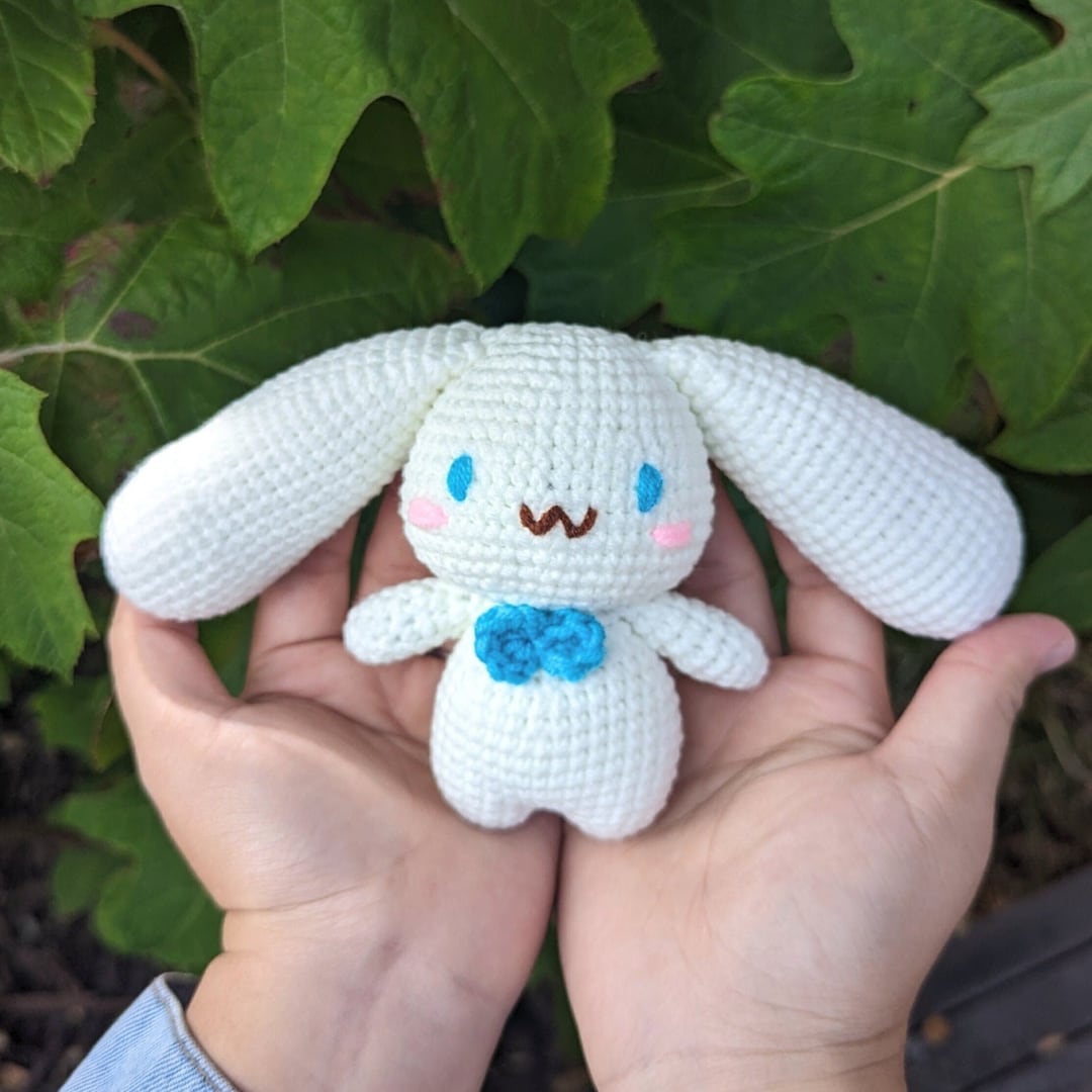 Cinnamon Roll Crocheted Plushie, Mocha Plushie, Cinna Roll, Small Size ...