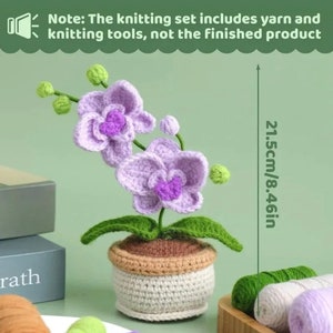 Flower Potted Plants DIY Crochet Kit for Beginners | Flower Crochet ...