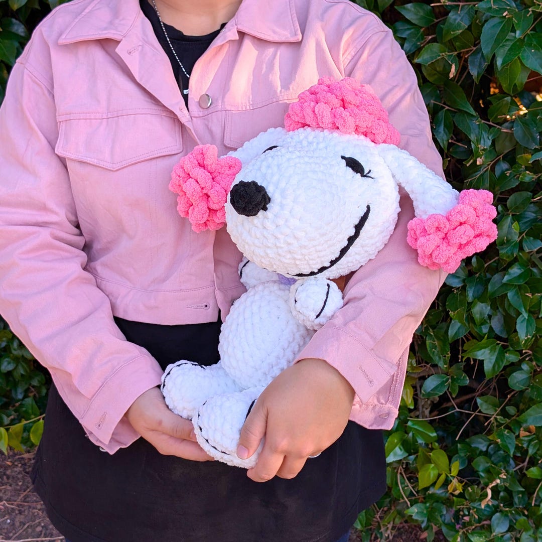 Fifi Snoopyy Girlfriend Inspired Crocheted Plush Peanuts Cartoon Animal ...