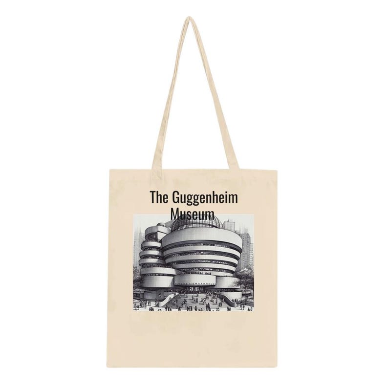 Artistic New York: the Guggenheim Museum Classic Canvas Tote Bag - Etsy