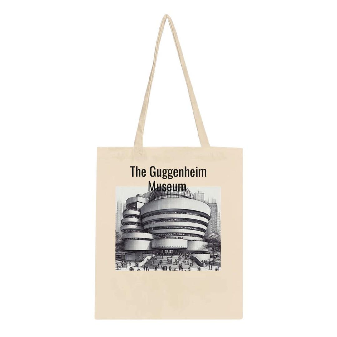 Artistic New York: the Guggenheim Museum Classic Canvas Tote Bag - Etsy