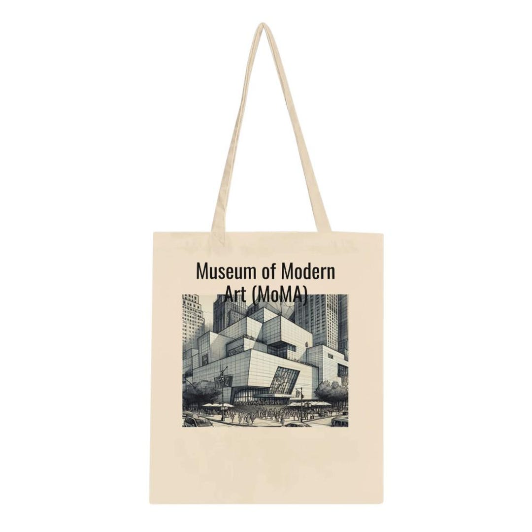 Modern New York: Moma Classic Canvas Tote Bag - Etsy