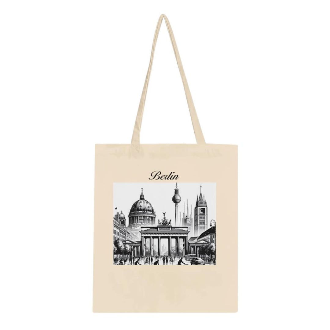 Berlin Classic Tote Bag | Modern and Trendy Canvas Tote | German ...